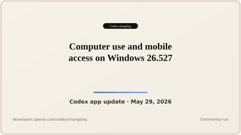 Windows 版 Codex Computer Use 功能開放｜3 大升級亮點